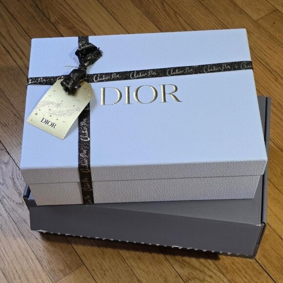 Dior | Party Supplies | Dior White Gift Large Storage Box Gold Logo ...